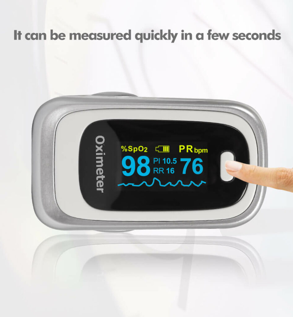 MediPlus Fingertip Pulse Oximeter with Respiration Rate and Respiratory ...