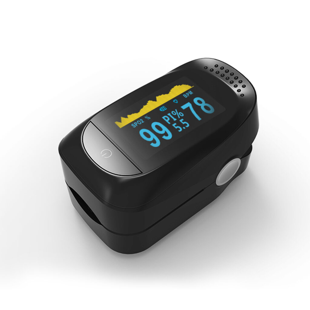 OxiCare Fingertip Pulse Oximeter, Oxygen Saturation Monitor, Pulse and ...