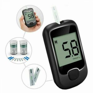 GlucoTec Blood Glucose Monitor and Blood Sugar Monitor With Test Strips ...