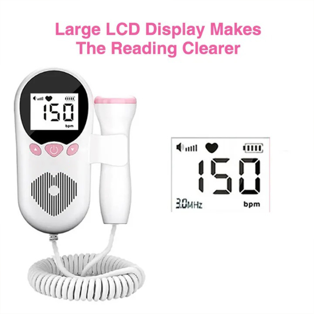 NeoPulse Fetal Doppler - Accurate Baby Heartbeat Monitor with Large LCD ...