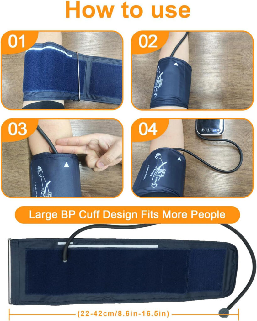 LifePulse Pro Personal Blood Pressure Monitor: Quick Readings on Large Screen, Speaks Results ...