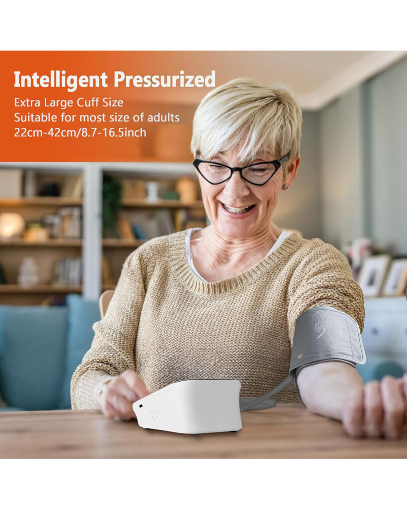 LifePulse Pro Personal Blood Pressure Monitor: Quick Readings on Large Screen, Speaks Results ...