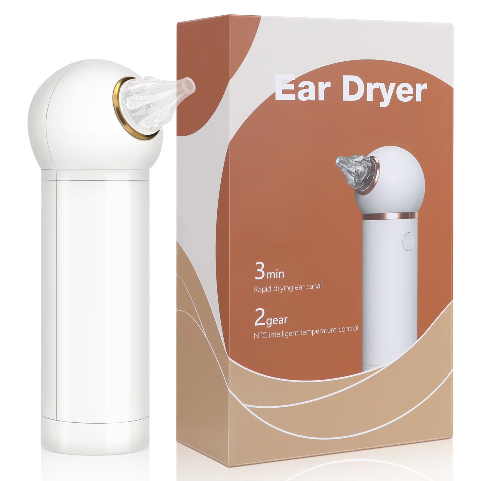 Ear Dryer Md Portable Ear Dryer – Warm Air Ear Drying Device With Red ...